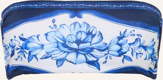 Farm Rio Farm Rio Bandeau-Bikini-Top Porcelain Garden blau