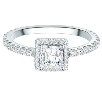 Trilani Ring - Sterling Silber Ring Zirkonia - Gr. 50 - in Silber - f&uuml;r Damen