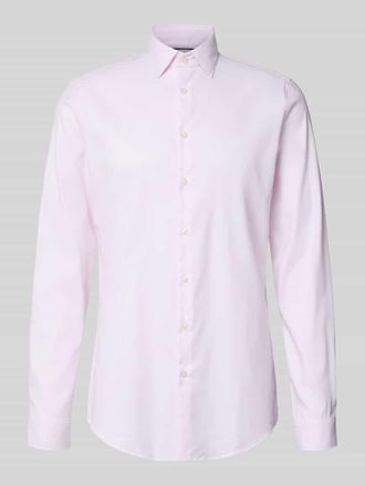 Jake*s Slim Fit Business-Hemd mit Kentkragen und extra langem &Auml;rmel