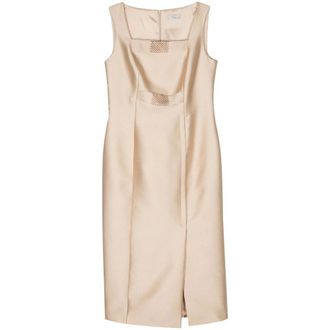 Fely Campo &Auml;rmelloses Kleid mit Kristallverzierung - - Dresses - Damen - Gelb - L