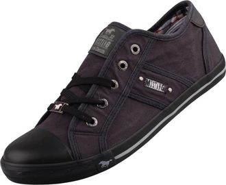 Mustang Jeans Damen Canvas Sneaker Schwarz/Dunkelgrau, Schuhgr&ouml;&szlig;e:EUR 39