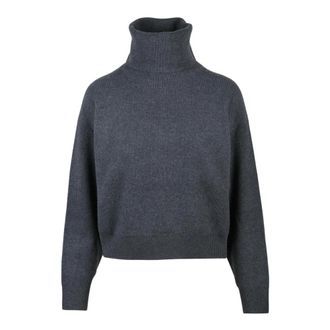 Brunello Cucinelli Gerippter kurzer Pullover - - Knitwear - Damen - Grau - XS