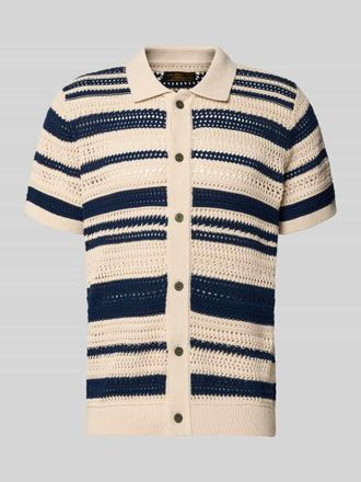 Premium by Jack & Jones Modern Fit Freizeithemd in Strick-Optik mit Knopfleiste