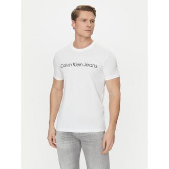 Calvin Klein Jeans T-Shirt J30J322552 Weiß Slim Fit