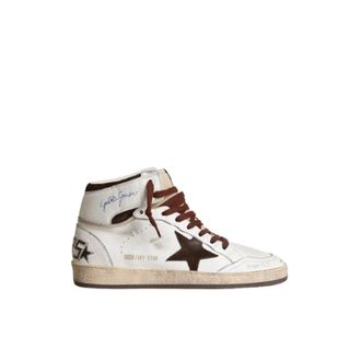 Golden Goose Homme, Chaussures, Blanc, Taille: 42 EU Sky Star Suede Chocolat