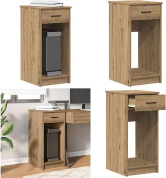 vidaXL Vidaxl - Computerschrank mit Schublade Artisan-Eiche 35x45x77 cm