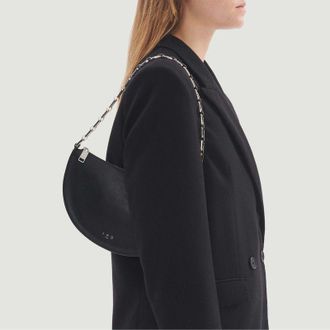 Iro Sac Arcclutch en cuir de veau Black IRO Paris