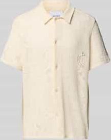 Les Deux Regular Fit Freizeithemd mit Lochstickerei Modell Hector