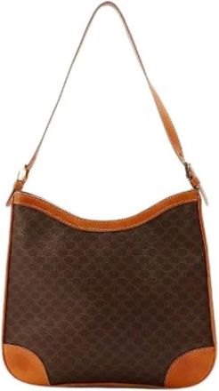 Celine Pre-owned Le Hobo Macadam - Femme - Pre-owned - Brun - Taille: ONE Size