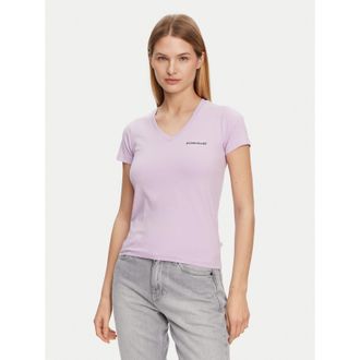 Guess T-Shirt W4YI23 J1314 Violett Slim Fit
