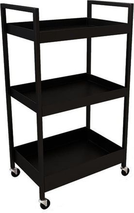 Generic Küchenwagen auf Rädern - Multifunktionaler Rollwagen für Zuhause und den Salon, Iron Art Design