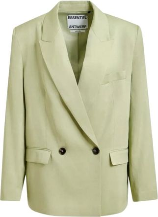 Essentiel Femme, Vestes, Vert, Taille: 36 FR Jasione Double Breasted Blazer