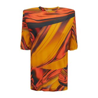 The Attico Femme, Tops, Multicolore, Taille: 36 FR Blouse Moderne &agrave; Manches Kimono