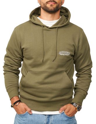 Jack & Jones Herren Kapuzenpullover Hoodie Pullover mit Kapuze Sweater f&uuml;r M&auml;nner Logo JJ24742-KAL-XXL