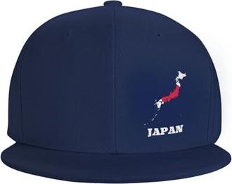 Generic Drapeau du Japon Carte du Japon Femme Homme Chapeaux Pare-Soleil Snapback Casquette Hip Hop R&eacute;glable Casquette De Baseball pour Golf Camping Adulte
