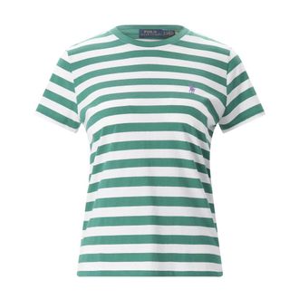 Polo Ralph Lauren Klassisches Rundhals-T-Shirt - - Tops - Damen - Gr&uuml;n - S