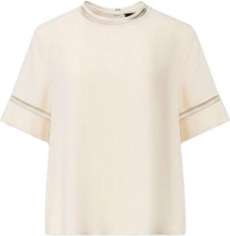 Fabiana Filippi Damen Blusentop mit Seide