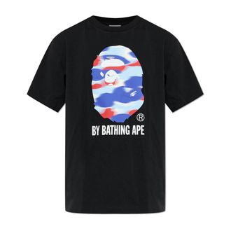 A Bathing Ape A Bathing Ape, Homme, Tops, Noir, Taille: XL T-Shirt Imprim&eacute;
