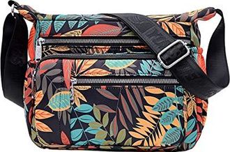 Generic Sac pour femme en nylon imprimé une épaule sac à bandoulière sac à bandoulière décontracté sac à bandoulière grande capacité pour femme sac à bandouli