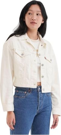 Levi's Womens Featherweight Trucker Whites, Serenity Now, 36