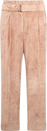 PESERICO Femme, Pantalons, Beige, Taille: 50 FR Pantalon Capri Taille Haute