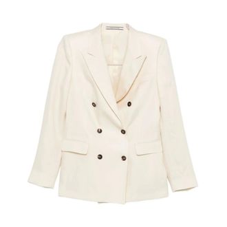 Tagliatore Femme, Vestes, Beige, Taille: 40 FR Blazer Crois&eacute;