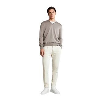 Fay V-Ausschnitt Strickware - - Knitwear - Herren - Braun - S