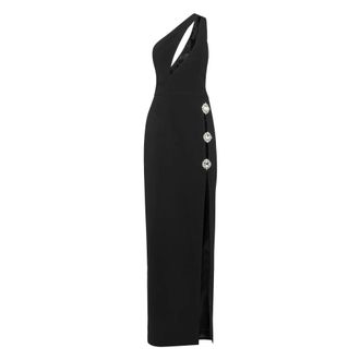 Philipp Plein Femme, Robes, Noir, Taille: 36 FR Cady Broches Long Dress