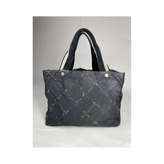 Chanel unisex, Pre-owned, Noir, Taille: ONE Size Sac cabas en coton Pre-owned