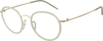 Giorgio Armani Homme, Accessoires, Jaune, Taille: 47 MM Ar5155 Round Optical Frame