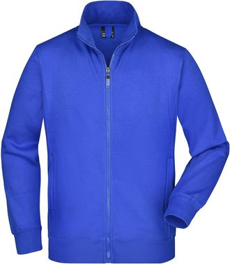James & Nicholson Sweatjacke - Klassische Sweatjacke mit Stehkragen f&uuml;r Damen und Herren | Farbe: royal | Gr&ouml;sse: 3XL