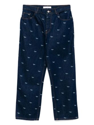Maison Kitsuné jean ample - Bleu