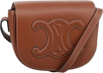Celine Pre-owned Cuir sacs-celine - Femme - Pre-owned - Brun - Taille: ONE Size