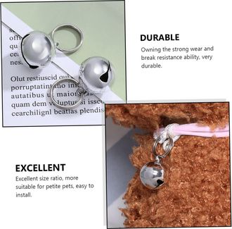 Artibetter 20stücke Kupfer Glöckchen Zum Basteln DIY Offene Glocken Rostfrei Langlebig Sanfter Klang Weihnachtsdeko Partydeko Für Haustierhalsband Und Festdekora