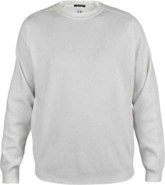 C.P. Company C.p. Company, Homme, Sweatshirts et sweats &agrave; capuche, Blanc, Taille: XL Metropolis Crewneck Knit