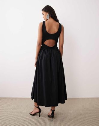 Nobody's Child Eliana - Robe mi-longue en jersey - Noir