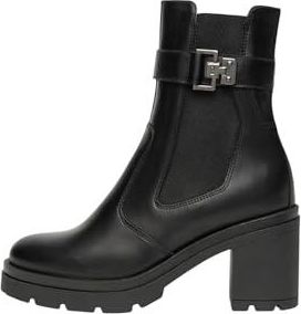 Nero Giardini I514790D Bottines Chelsea Femme en Cuir - Noir 37 EU
