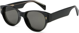 Generic Lunettes De Soleil &Agrave; Monture Ronde For Hommes Et Femmes, Tendance, Shopping, Prise De Photo, Sport, Vacances En Plein Air(Black)