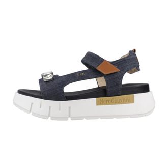 Nero Giardini Sandalia Plataforma - - Shoes - Damen - Blau - 40 EU