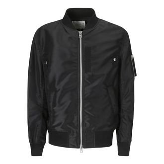 sacai Stilvolle Jacke mit Rei&szlig;verschluss und Tasche - - Jackets - Herren - Schwarzk - S
