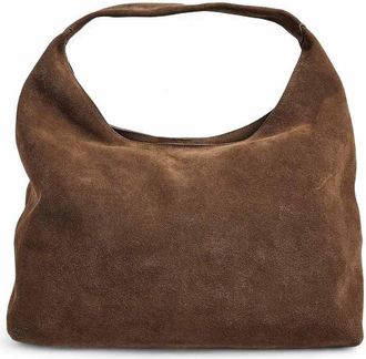 NA-KD Dreieckige Wildleder-Shopper in Braun