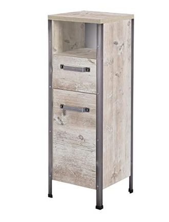 Schildmeyer Unterschrank Harkon 135090, Finduseiche Dekor, 35 x 33,6 x 104,1 cm