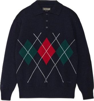 Baracuta Homme, Pulls, Multicolore, Taille: M Argyle Polo Neck