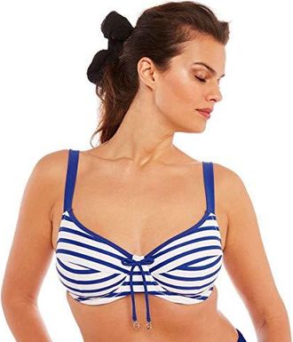 Brigitte Bardot Bain - Haut de Maillot à Armatures Mariniere - Bleu - 100C - Femme