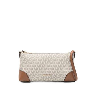 Michael Kors Femme, Sacs, Beige, Taille: ONE Size Murphy Small Signature Logo Crossbody Bag