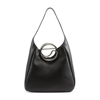 Coperni Sac &agrave; main &agrave; d&eacute;tail logo m&eacute;tallique en cuir grain&eacute;