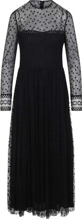Alberta Ferretti Knielanges Kleid - Schwarz
