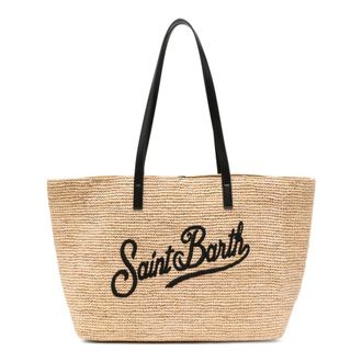 MC2 Saint Barth Femme, Sacs, Beige, Taille: ONE Size City Raffia Shopper Bag