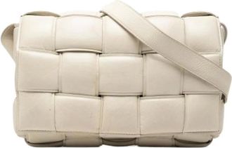 Bottega Veneta Pre-owned Sac bandouli&egrave;re Cassette matelass&eacute; - Femme - Pre-owned - Blanc - Taille: ONE Size