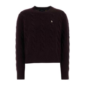 Polo Ralph Lauren Pullover aus Wolle und Kaschmir mit Zopfmuster - - Knitwear - Damen - Lila - S